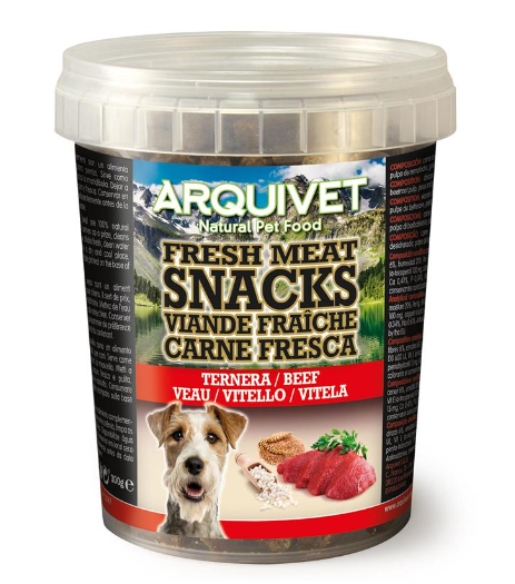 Arquivet Snacks Carne fresca – Vaca - Cruz Amarela - Produtos e Veterinária